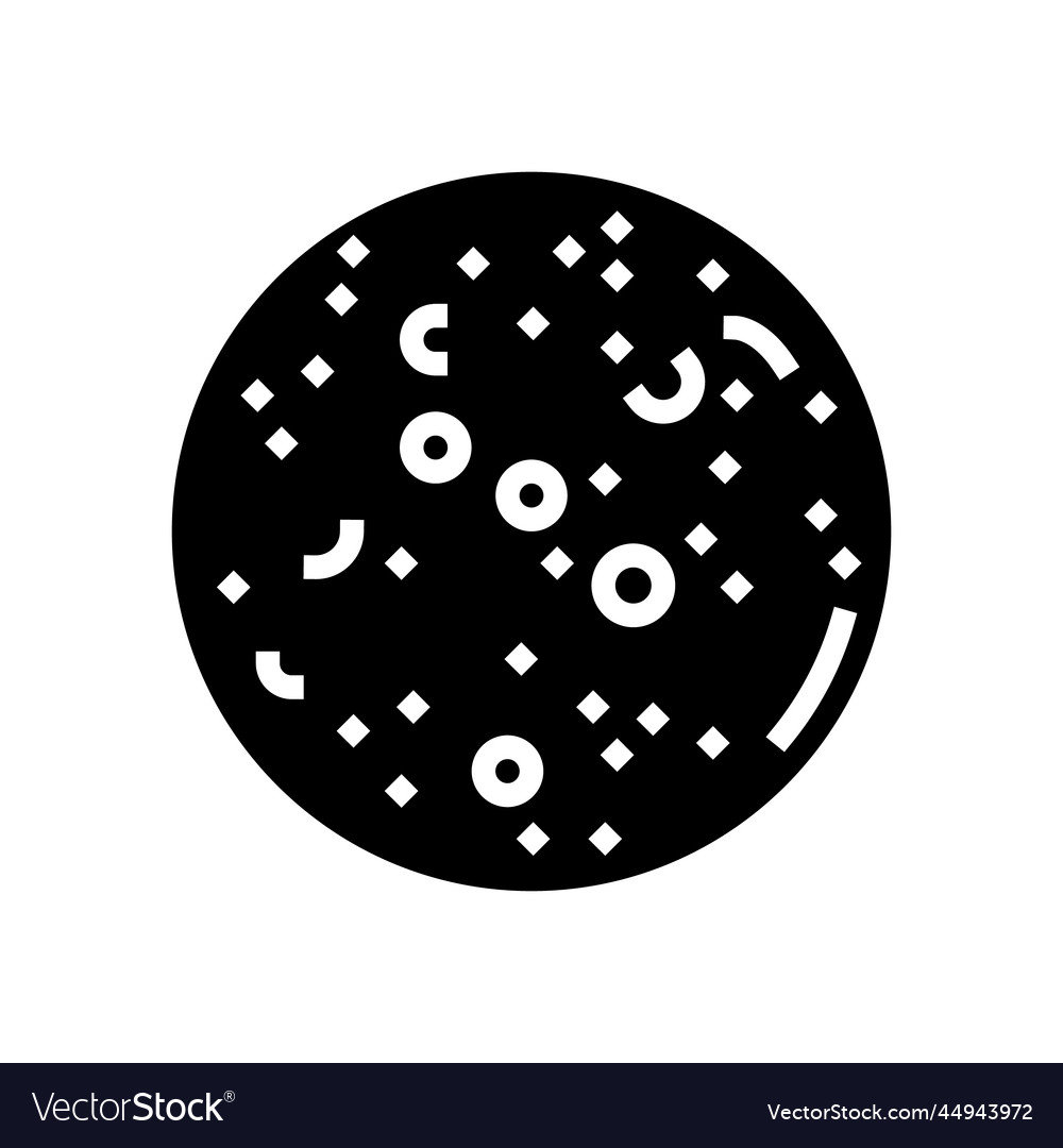 Mercury planet glyph icon Royalty Free Vector Image Mercury planet glyph icon Royalty Free Vector Image