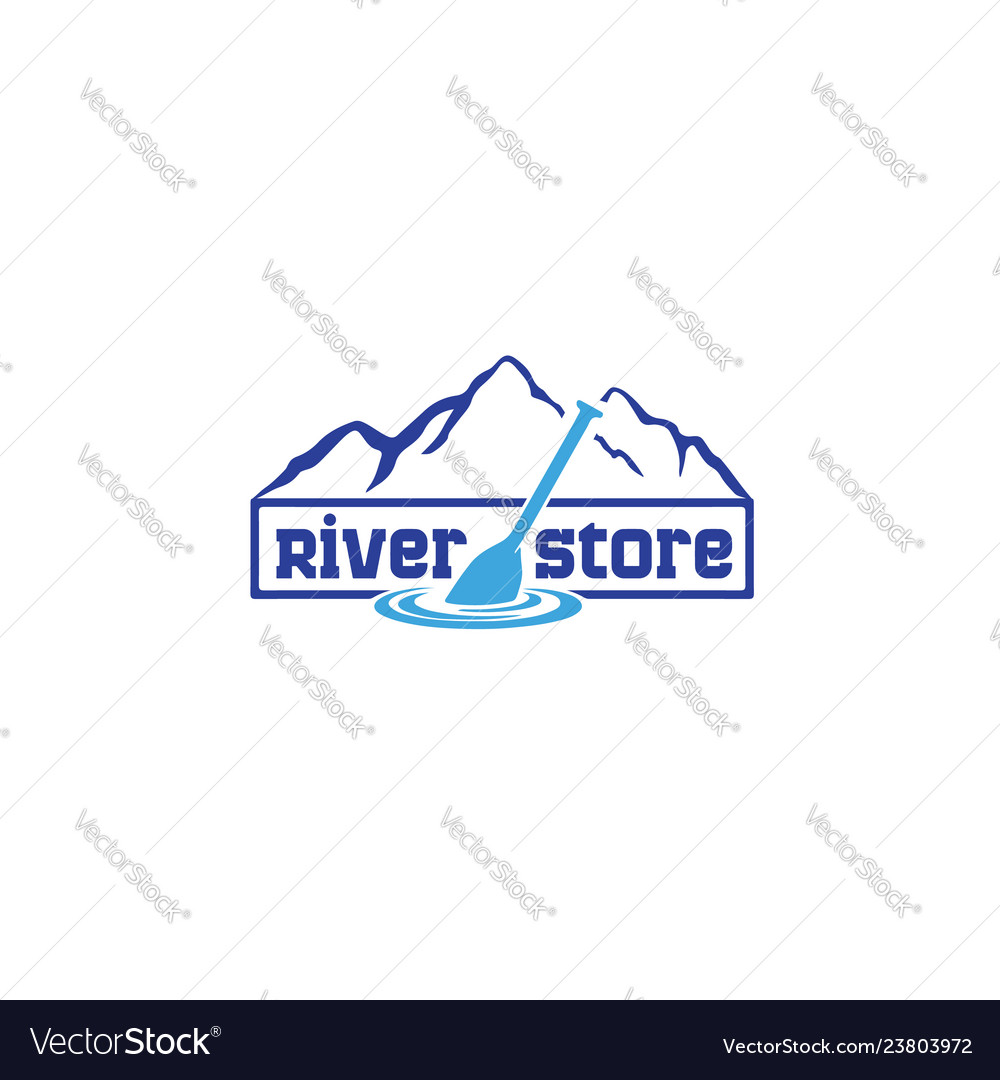 River-store-logo Royalty Free Vector Image - VectorStock