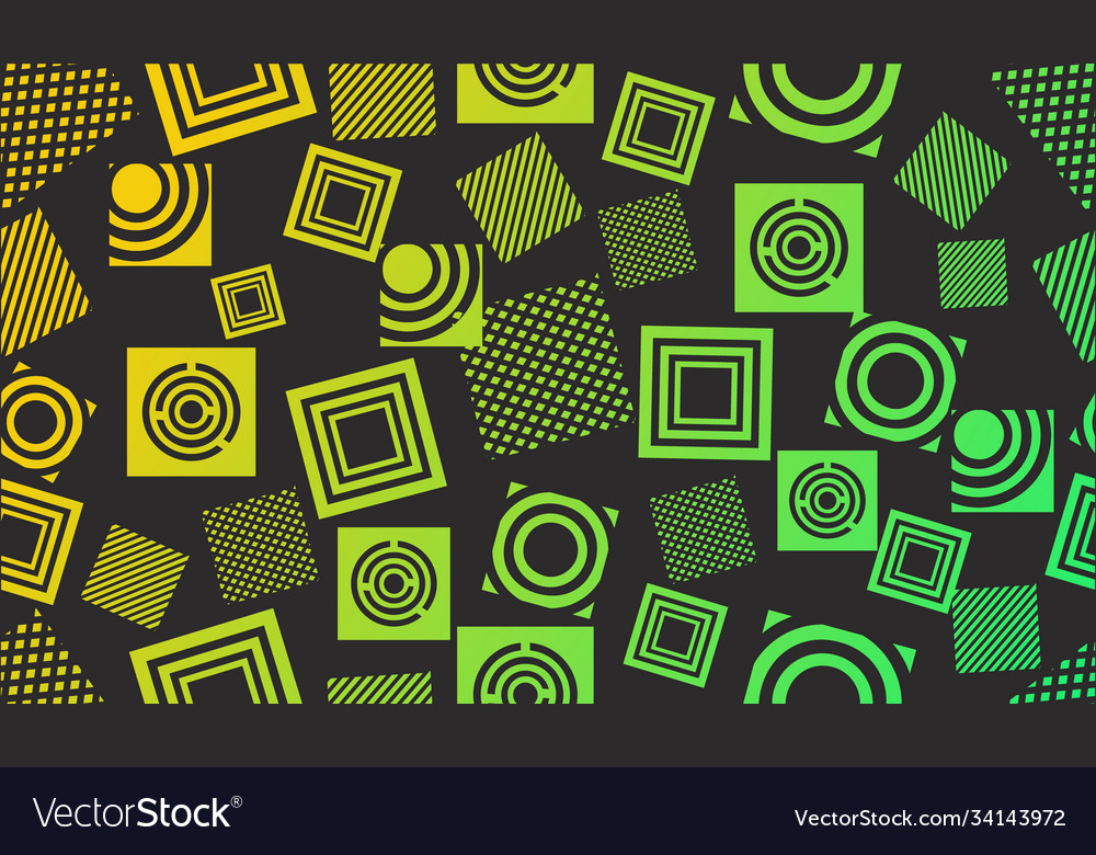Seamless circle geometric modern pattern Vector Image
