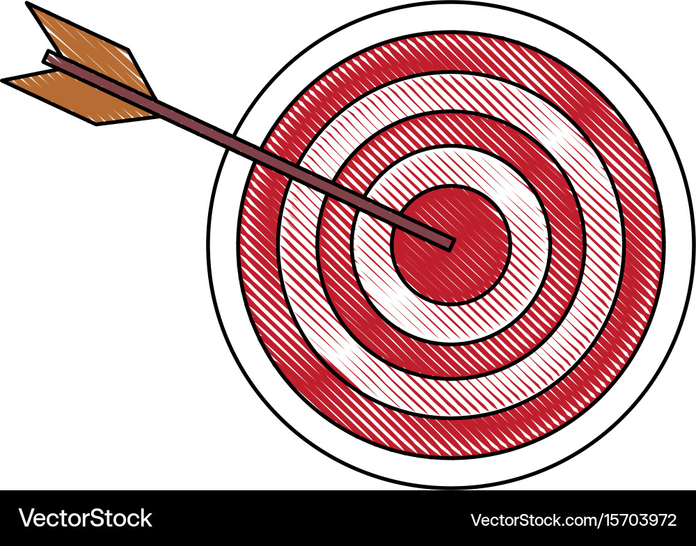 Target strategy goal success business concept Vector Image