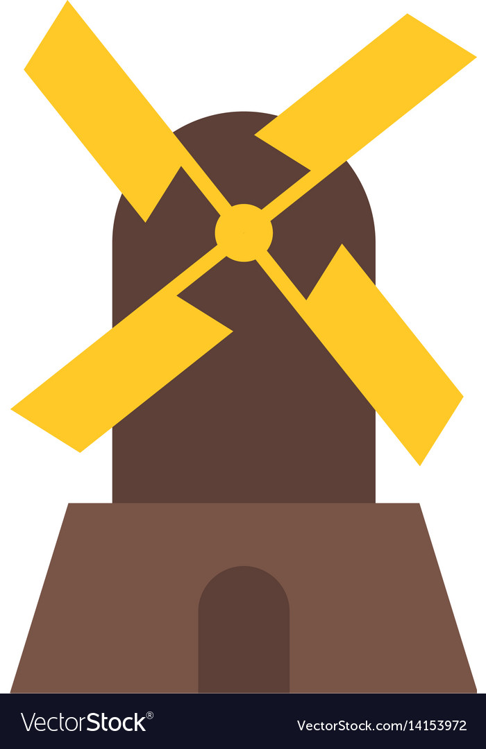Windmill Royalty Free Vector Image - VectorStock