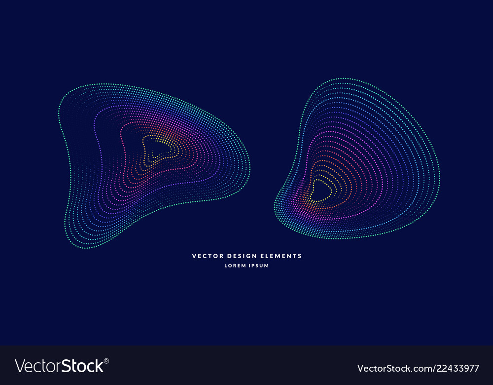 Abstract background with dynamic waves Royalty Free Vector