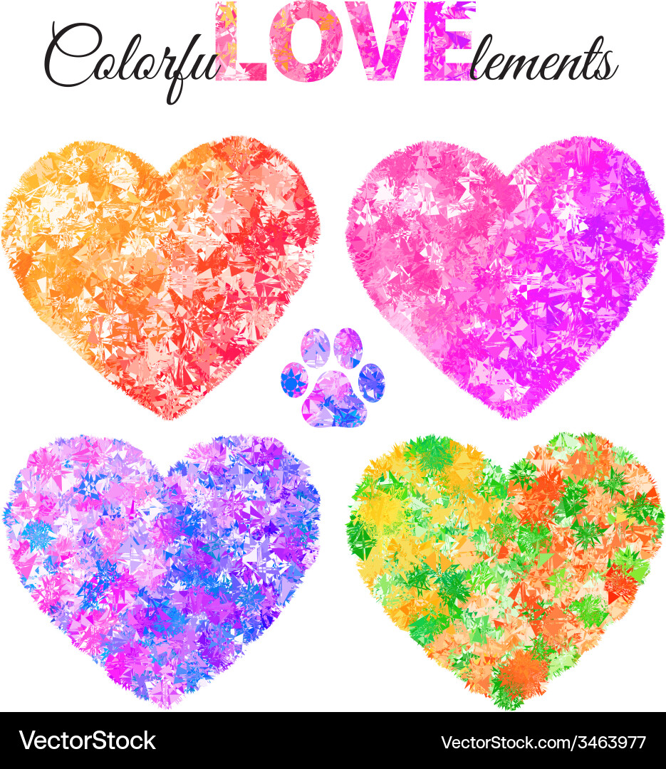 Abstract watercolor heart Royalty Free Vector Image