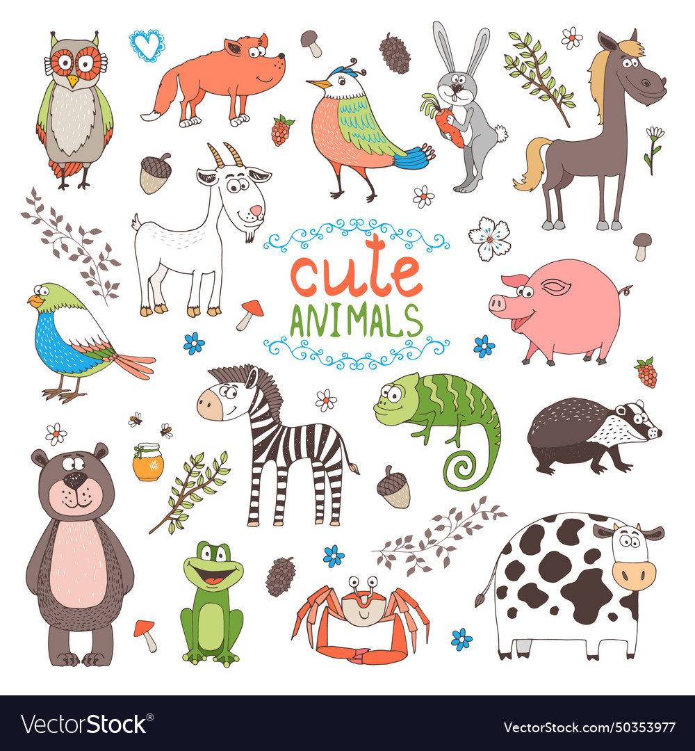 Animals Royalty Free Vector Image - VectorStock
