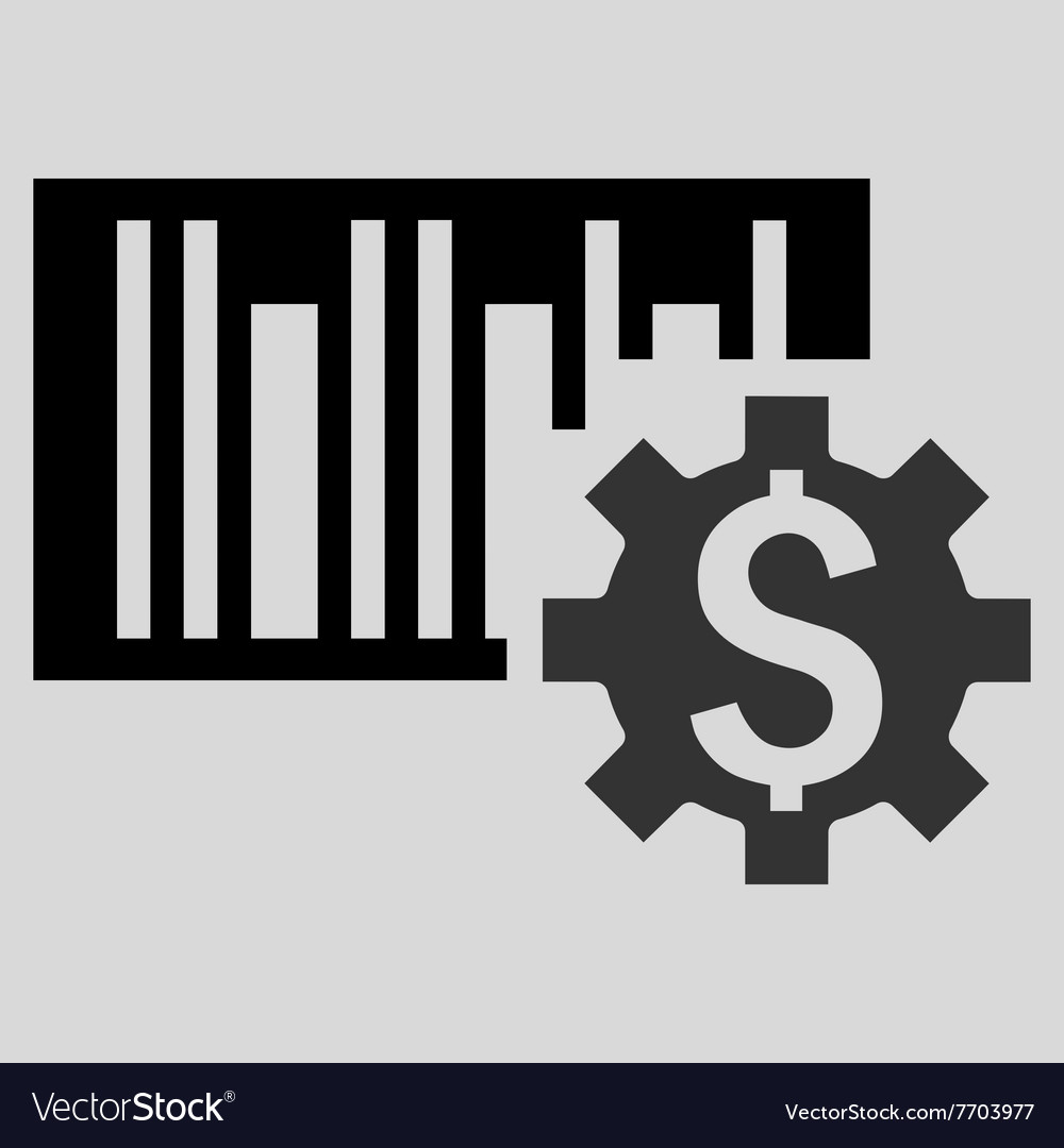 Barcode price setup flat icon Royalty Free Vector Image