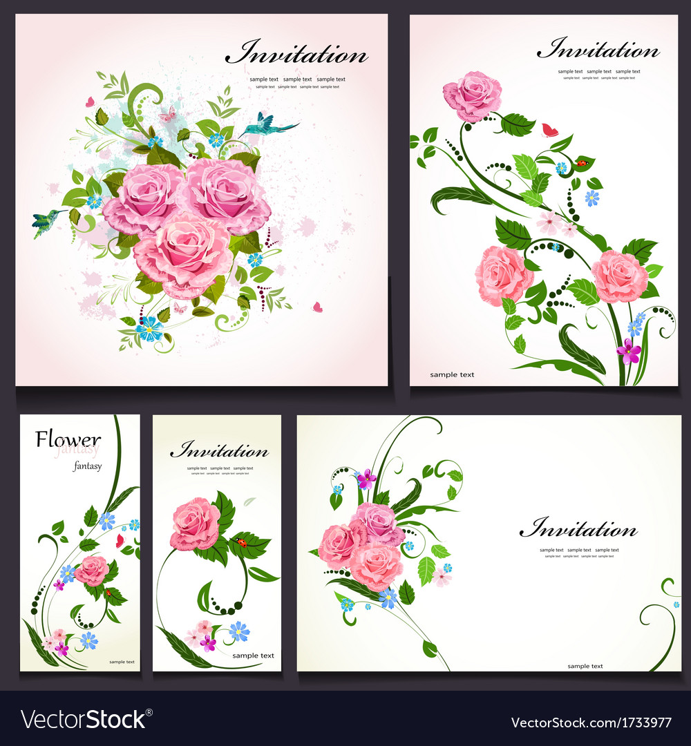Card set12 Royalty Free Vector Image - VectorStock
