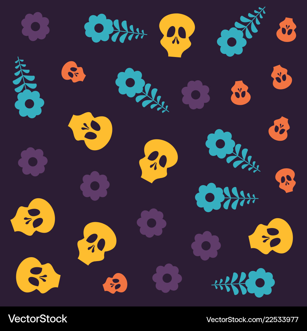 Day of the dead celebration Royalty Free Vector Image