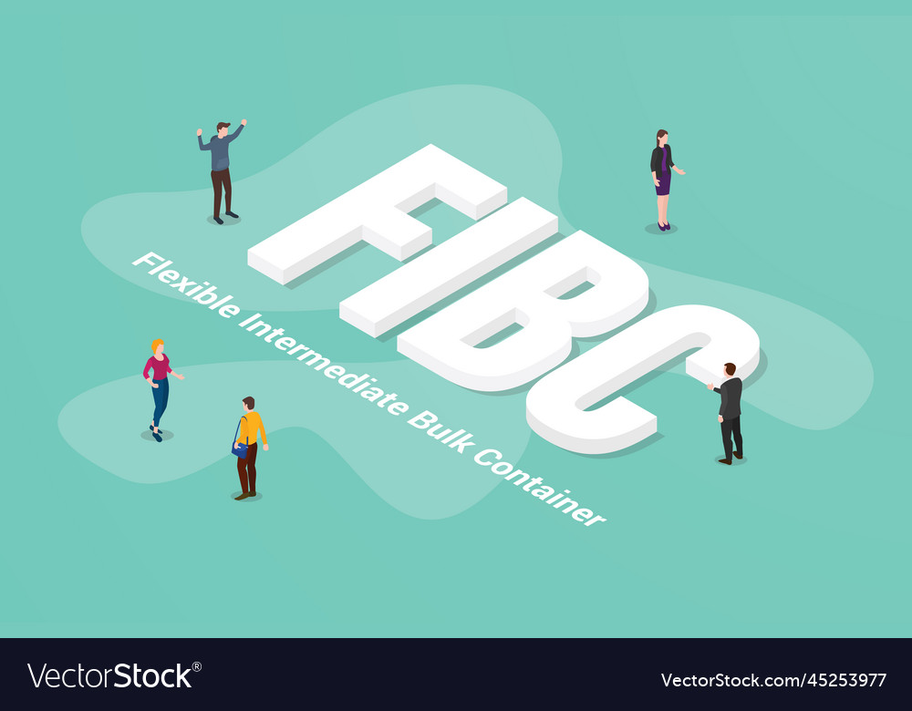 Fibc flexible intermediate bulk container big Vector Image