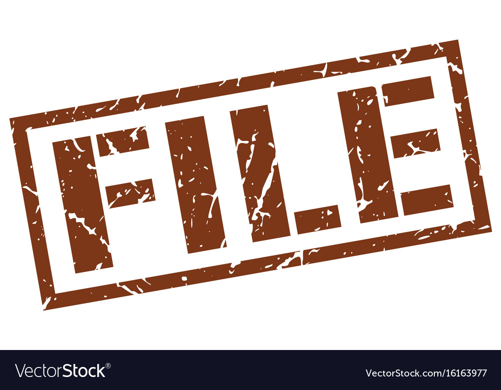 File stamp Royalty Free Vector Image - VectorStock