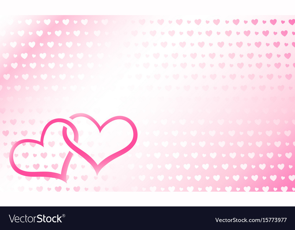 Hearts linked Royalty Free Vector Image - VectorStock