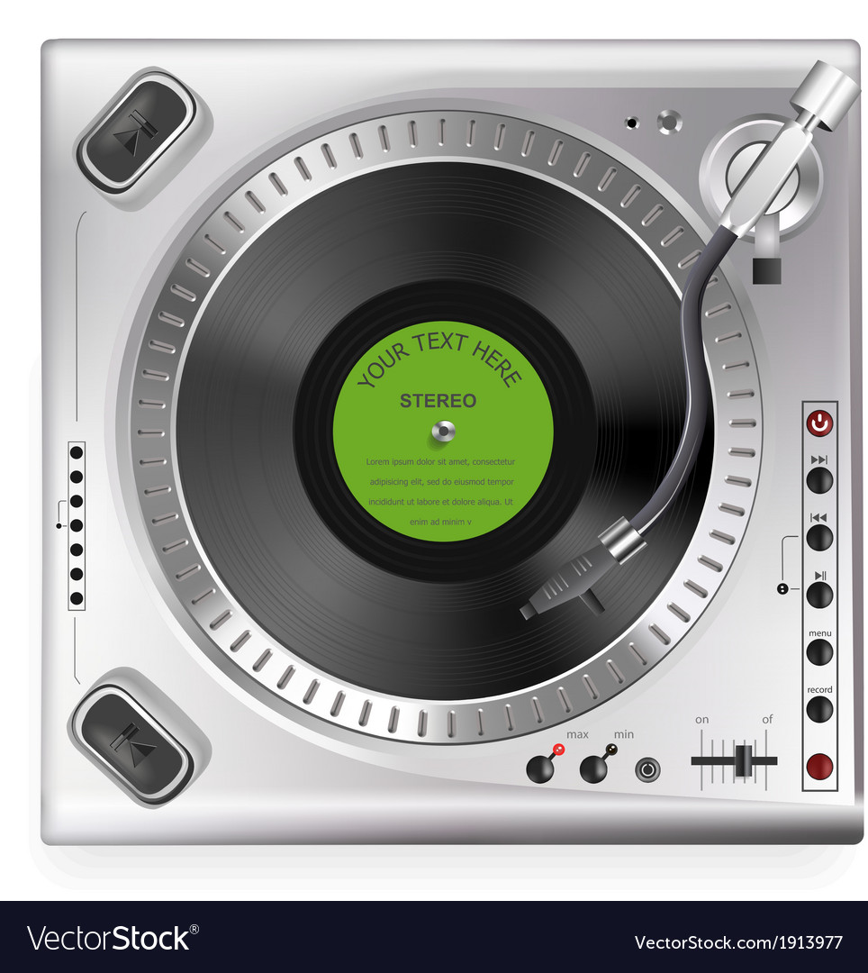 Turntable Royalty Free Vector Image - VectorStock