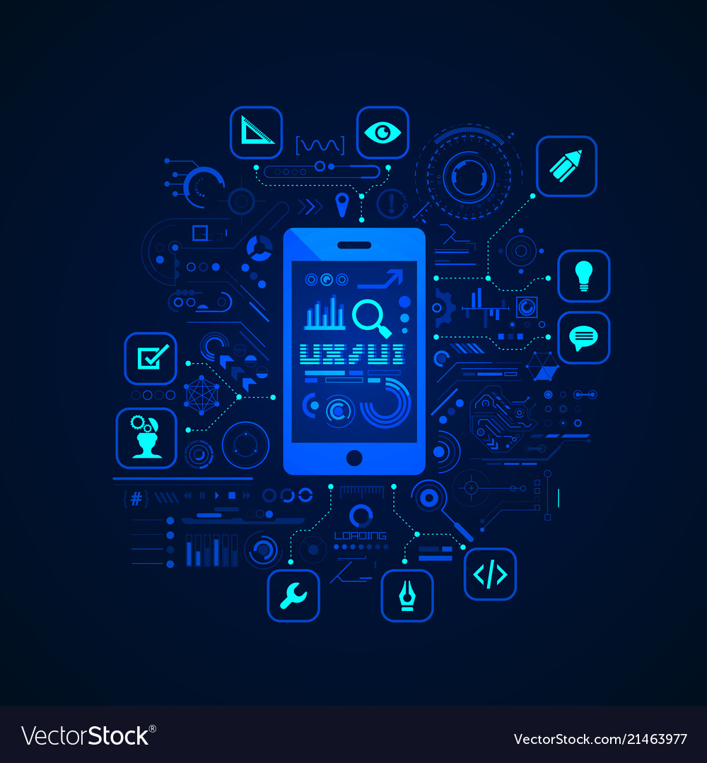 Ux Ui Royalty Free Vector Image Vectorstock