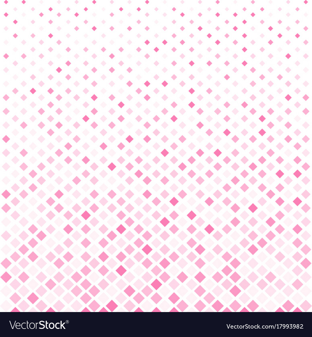 Abstract halftone pink square pattern background Vector Image