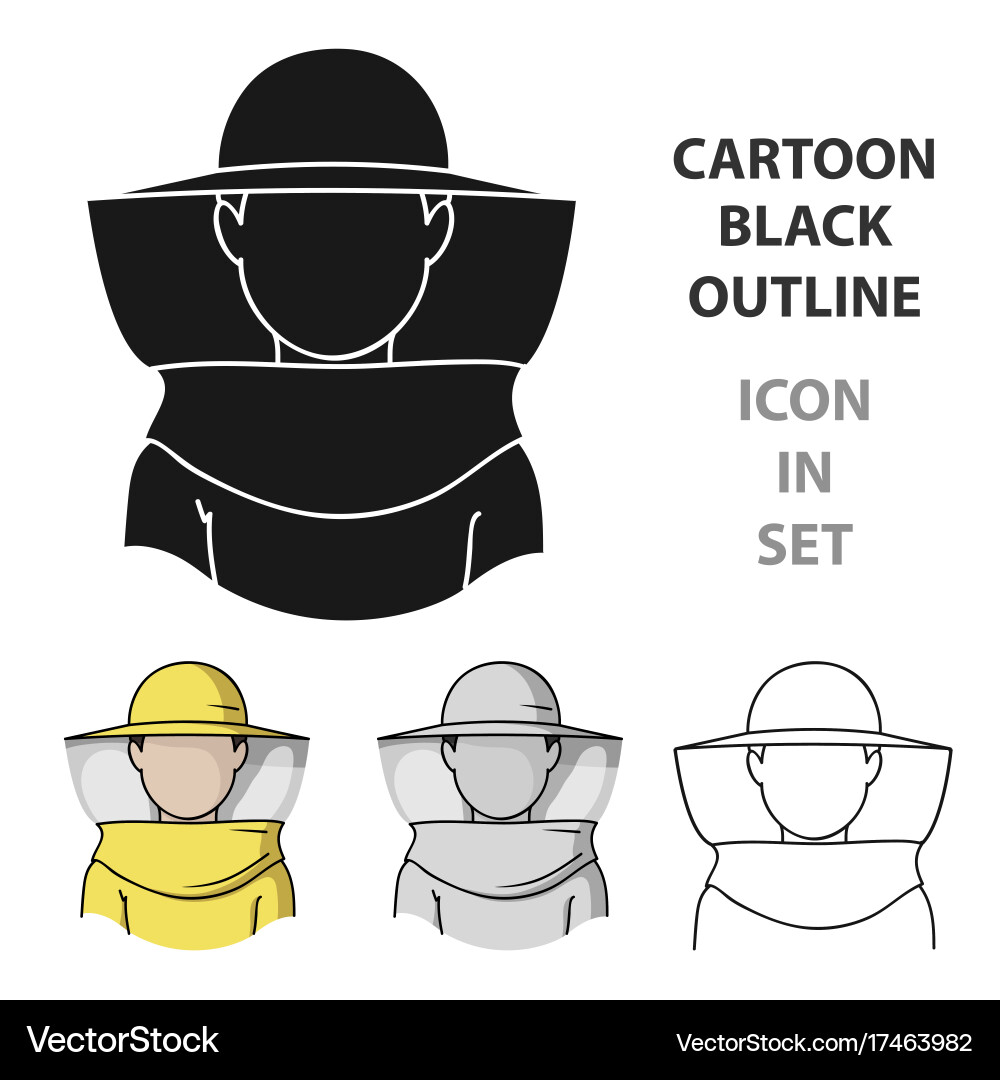 Beekeeper icon in cartoon style isolated on white Vector Image