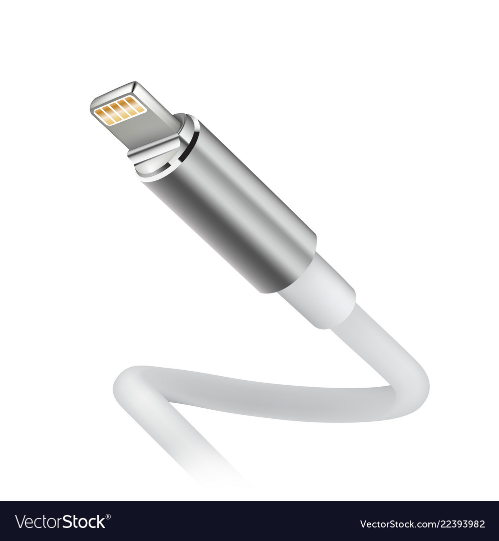 Cable connectors Royalty Free Vector Image - VectorStock