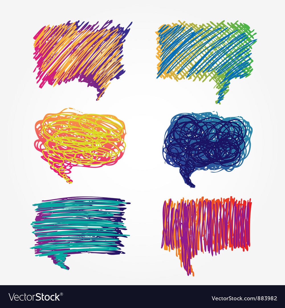 Colorful speech bubbles set Royalty Free Vector Image Colorful speech bubbles set Royalty Free Vector Image