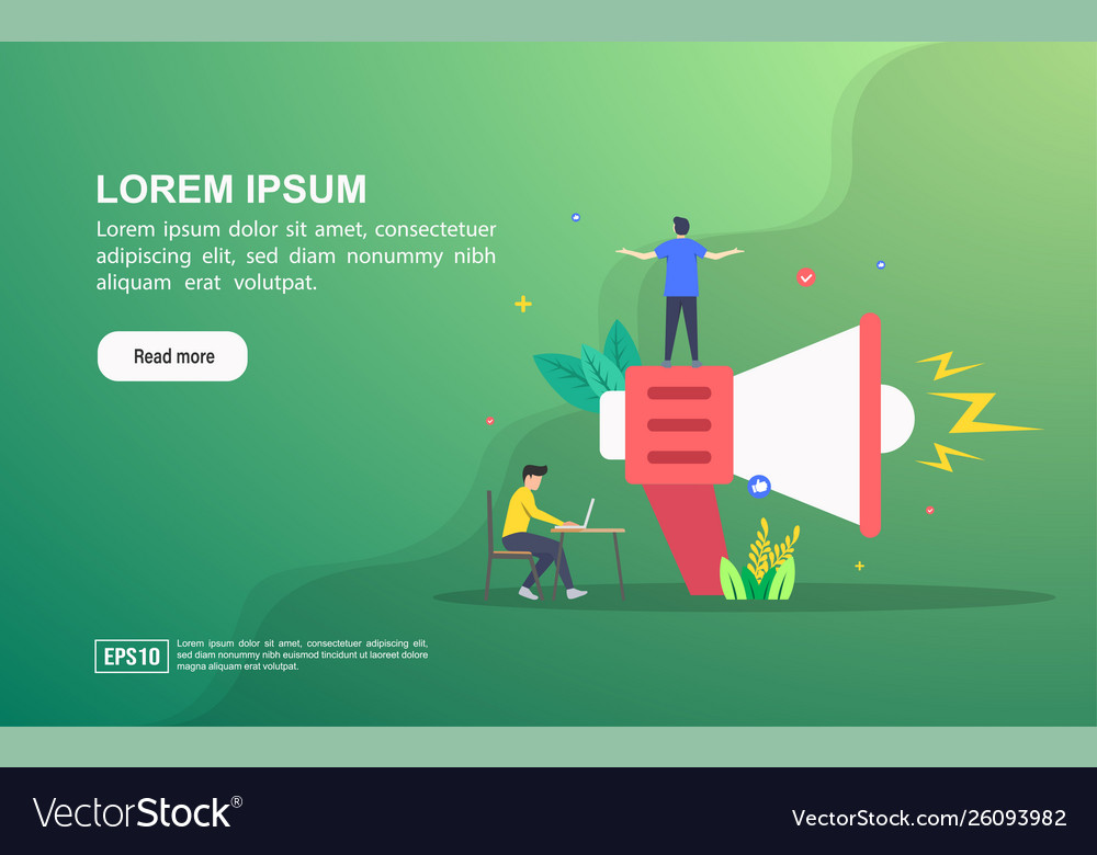 Concept advertising modern conceptual Royalty Free Vector