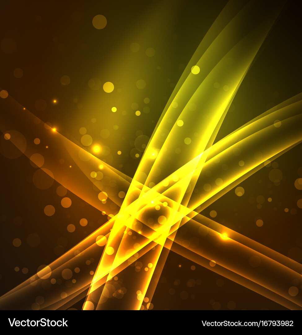 Energy lines glowing waves in the dark Royalty Free Vector