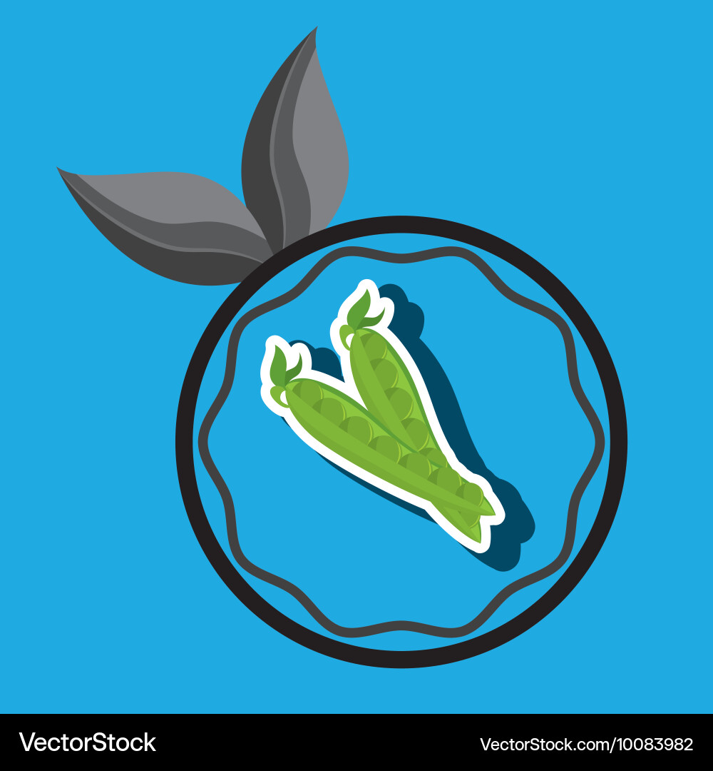Farm fresh food symbol Royalty Free Vector Image