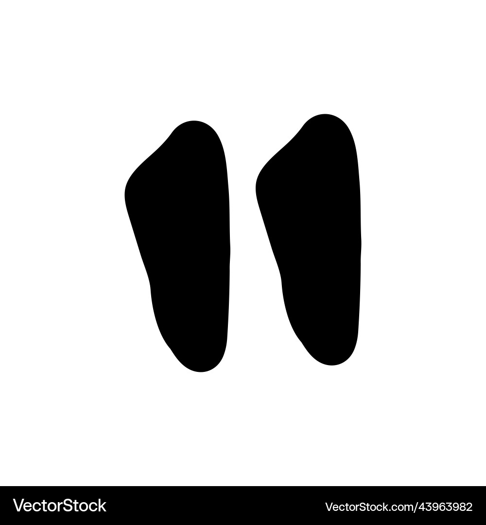Hand drawn quote icon silhouette quote for text Vector Image