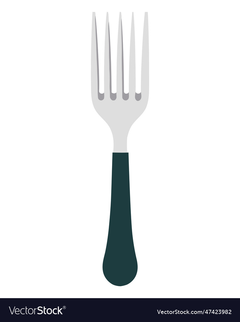 Silverware fork design Royalty Free Vector Image
