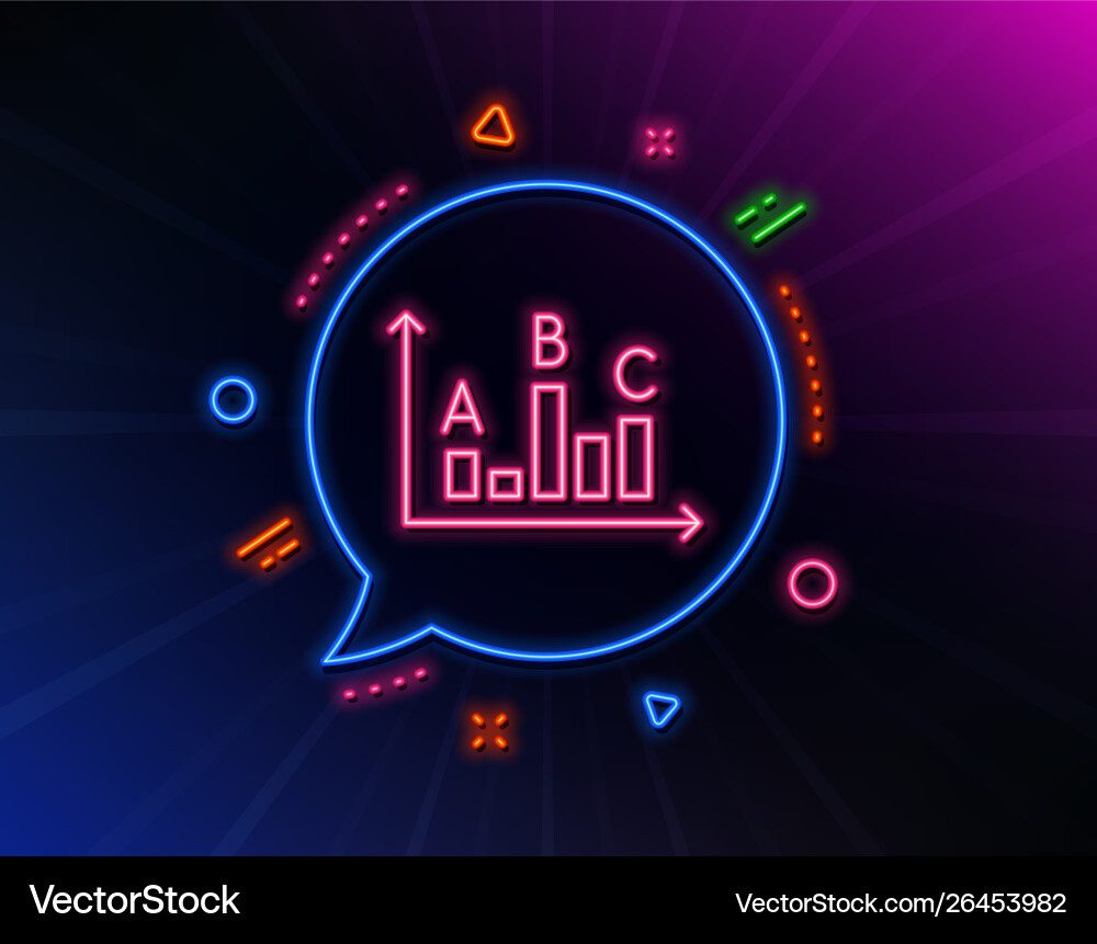 Survey results line icon best answer sign Vector Image