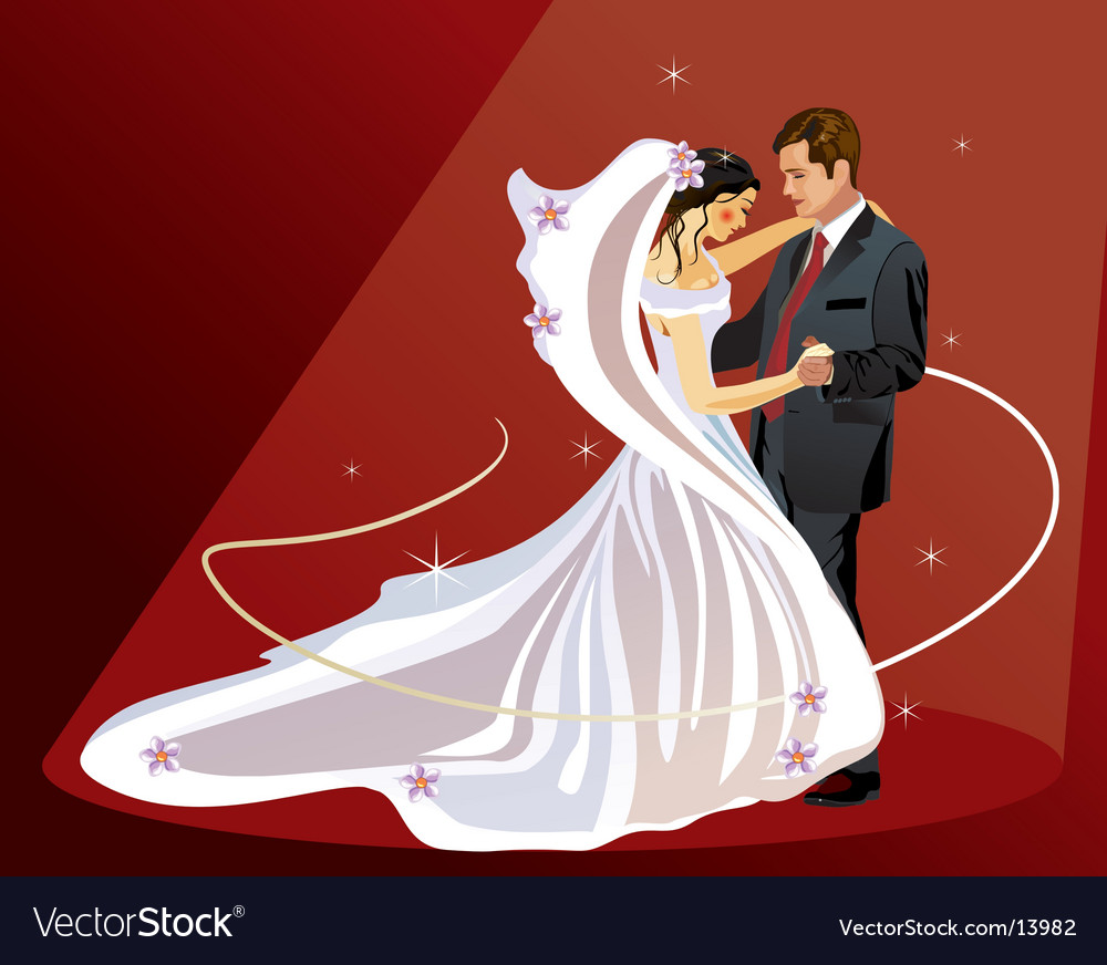 Wedding dance Royalty Free Vector Image - VectorStock