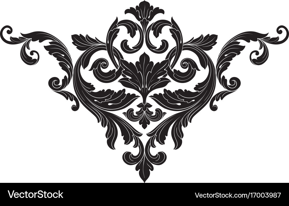 Baroque of vintage elements for design Royalty Free Vector