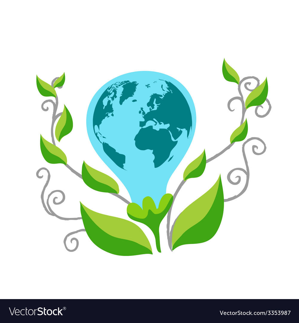Eco earth Royalty Free Vector Image - VectorStock