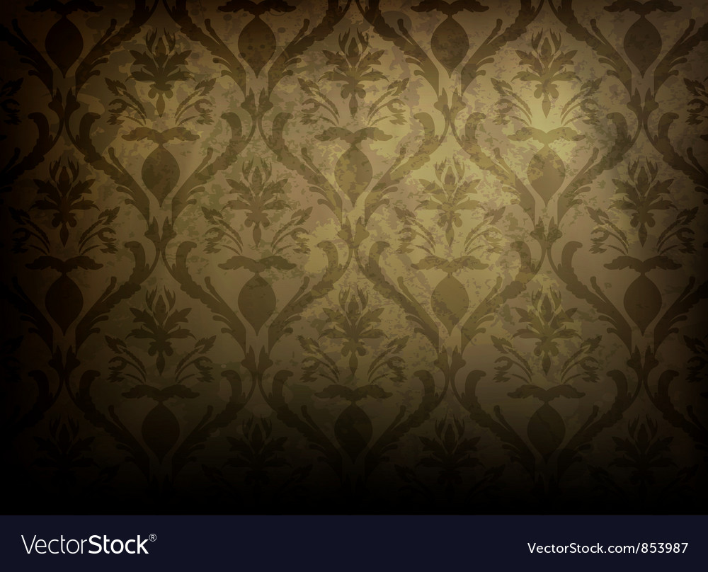 Grunge damask background Royalty Free Vector Image
