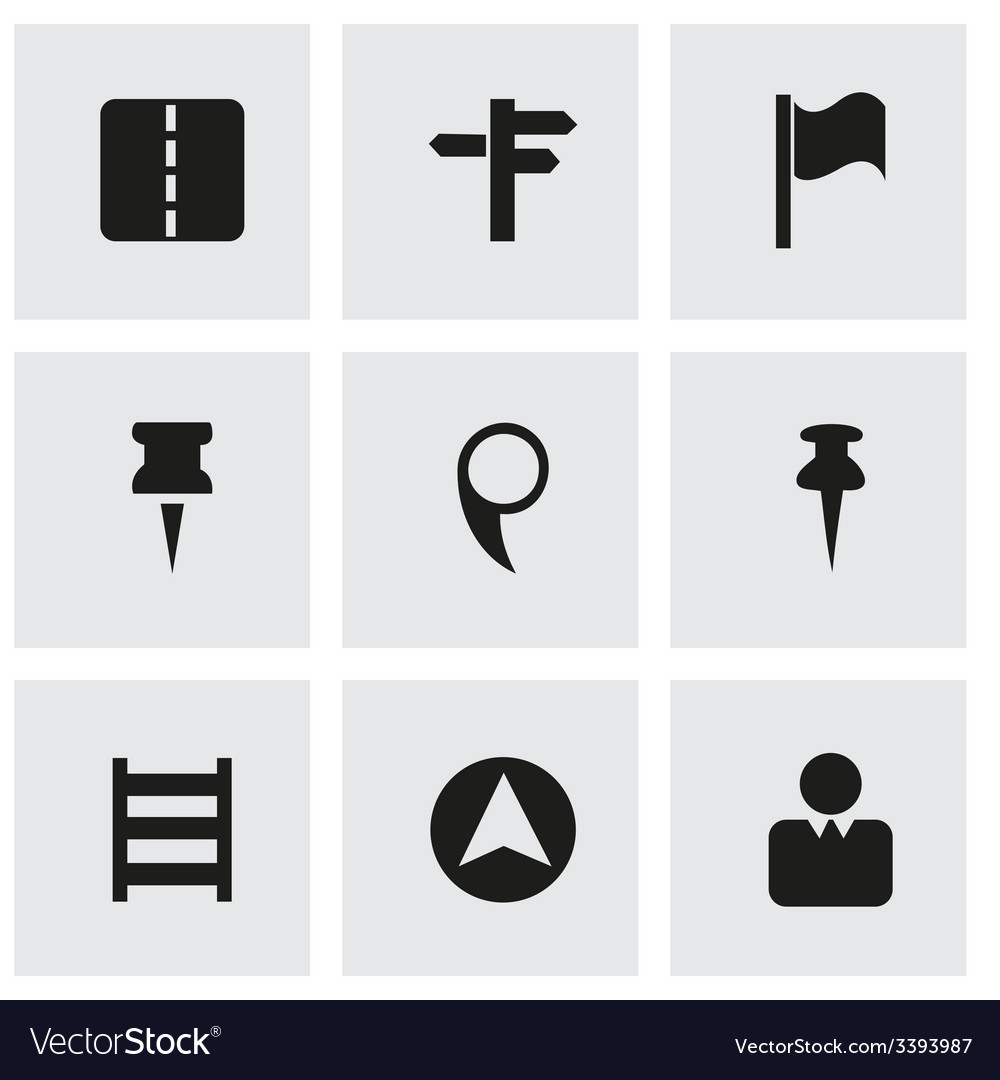 Map pointer icons set Royalty Free Vector Image Map pointer icons set Royalty Free Vector Image