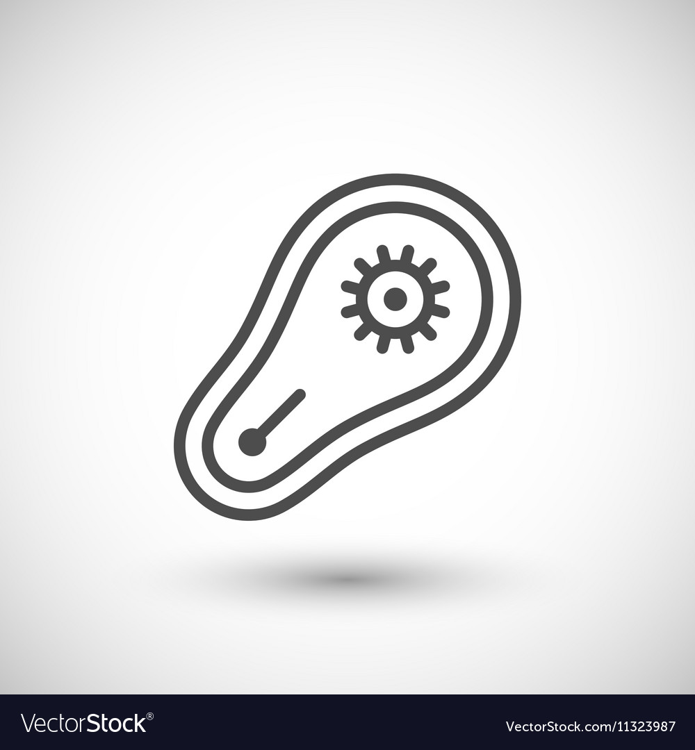 Microbe line icon Royalty Free Vector Image - VectorStock