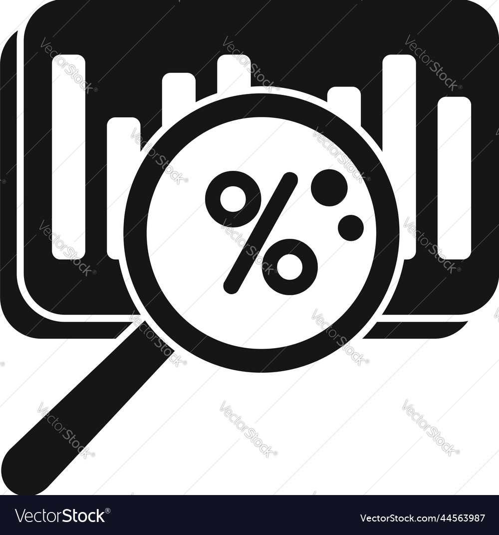 Percent market segmentation icon simple Royalty Free Vector Percent market segmentation icon simple Royalty Free Vector