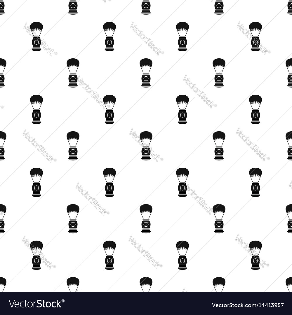 Shaving brush pattern Royalty Free Vector Image