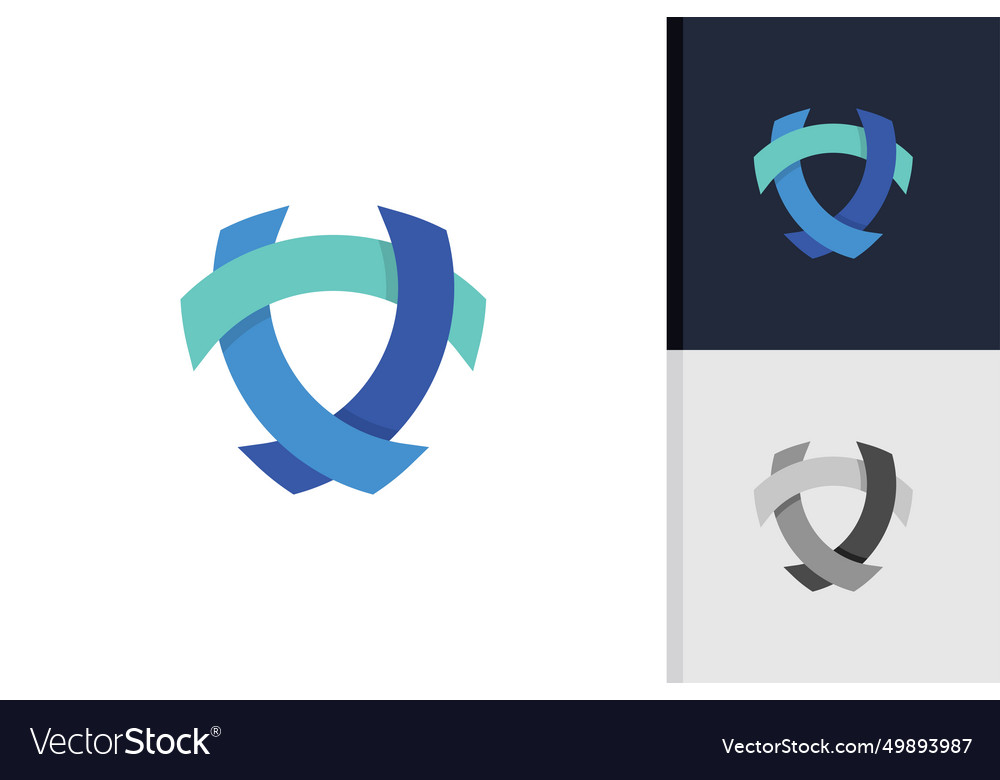 Simple shield logo Royalty Free Vector Image - VectorStock