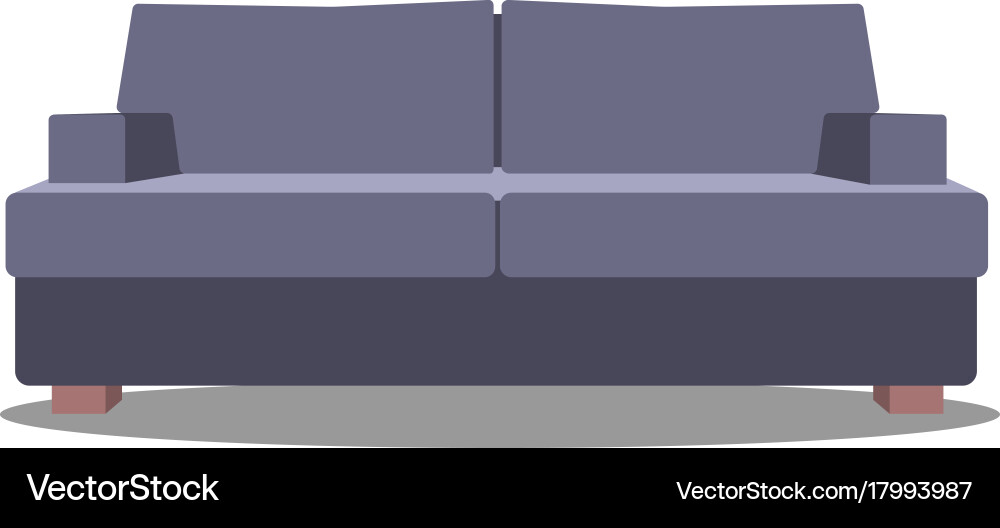 Sofa for modern living room reception or lounge Vector Image