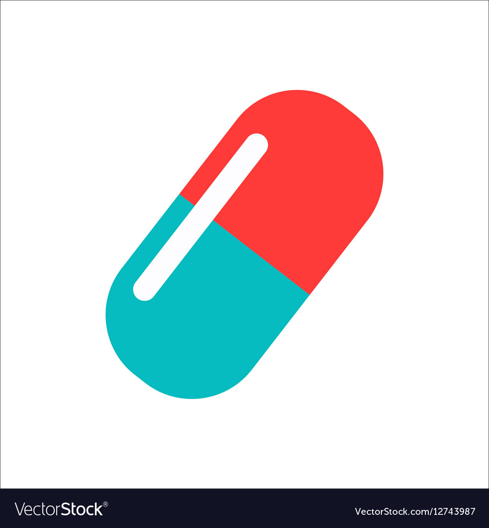 Tablet pill Royalty Free Vector Image - VectorStock