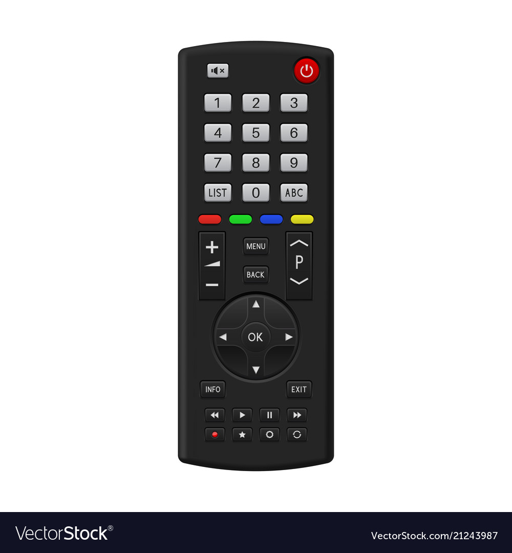 Tv remote control Royalty Free Vector Image - VectorStock