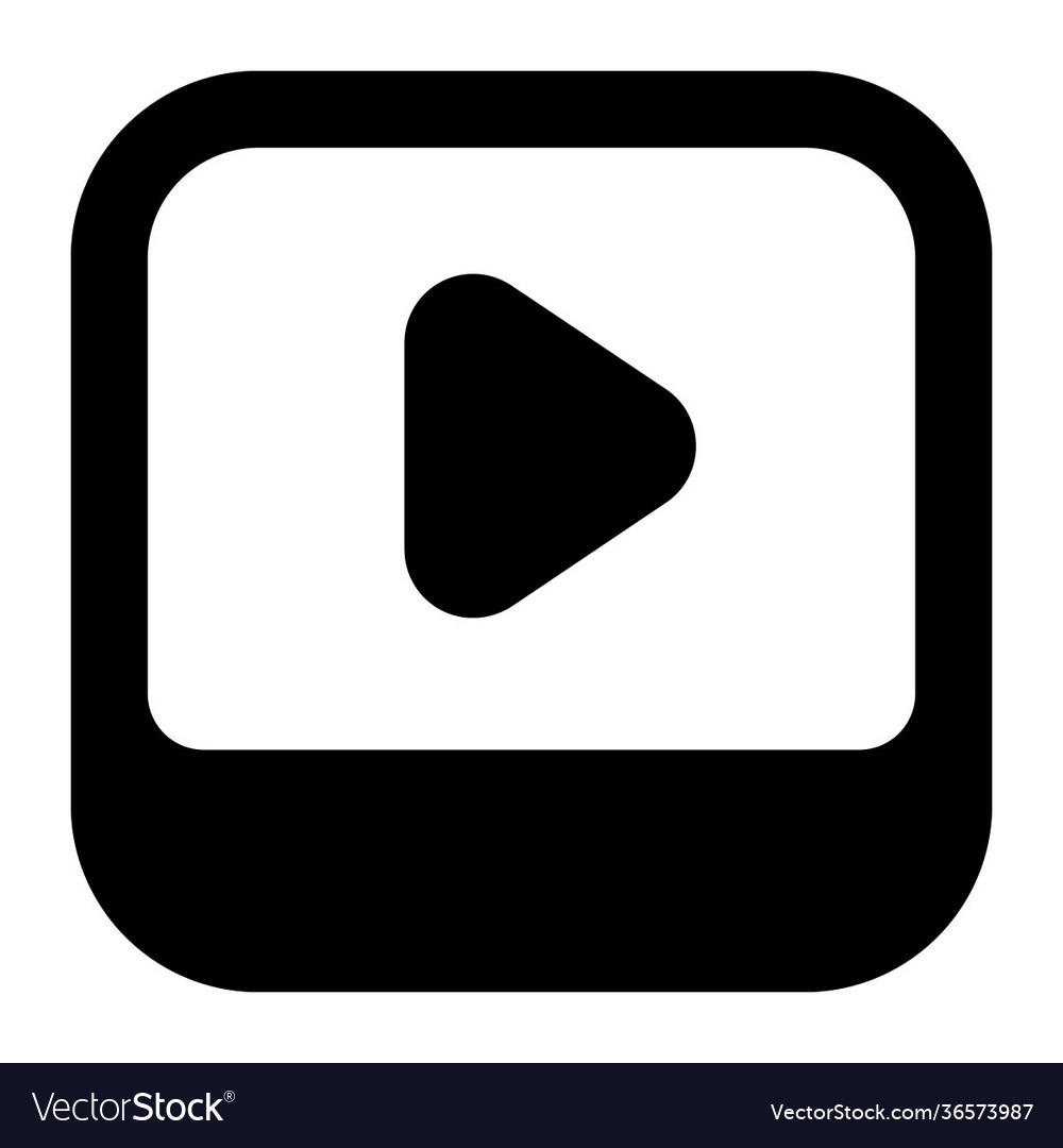 Video player Royalty Free Vector Image - VectorStock