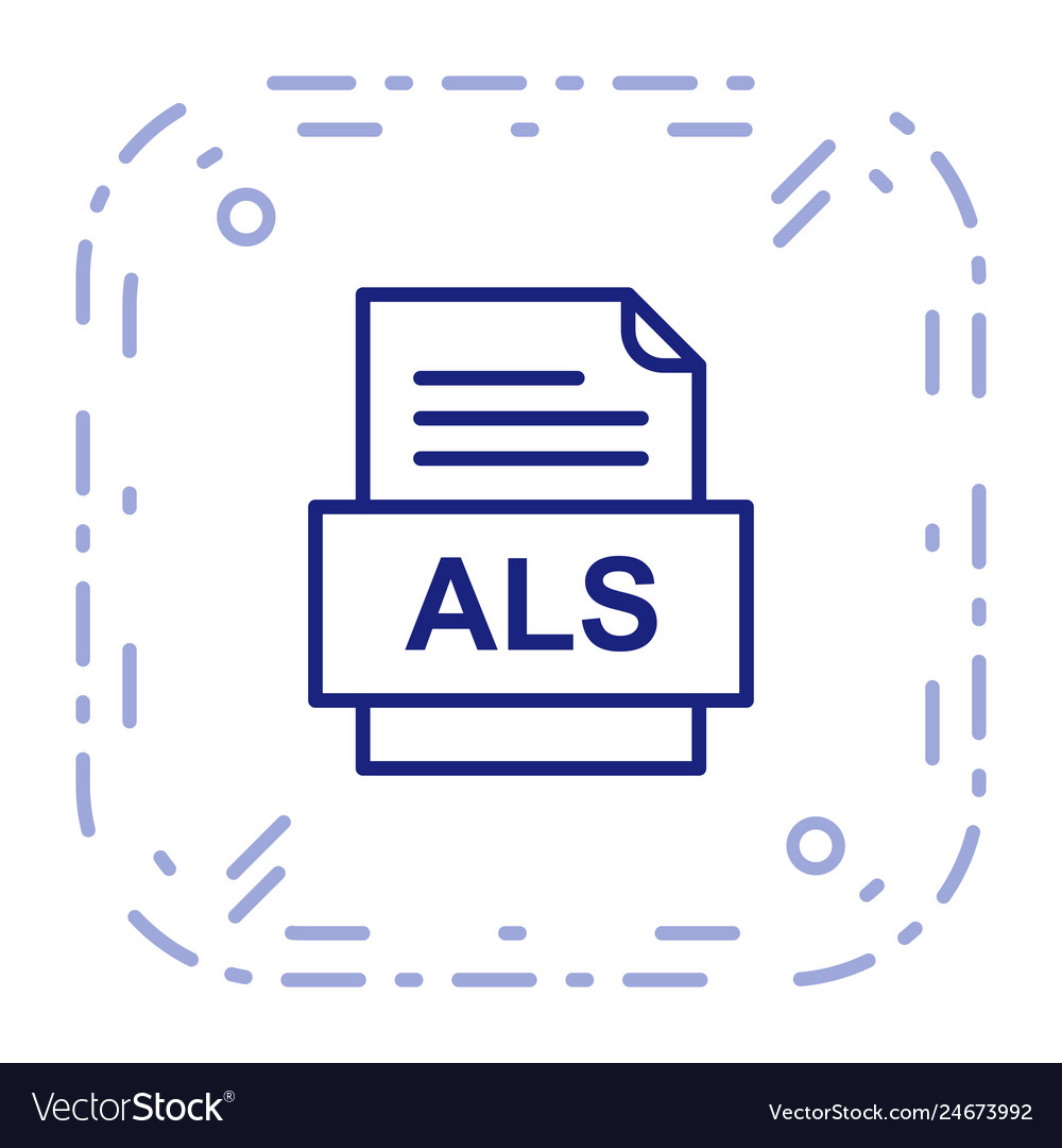 Als file document icon Royalty Free Vector Image