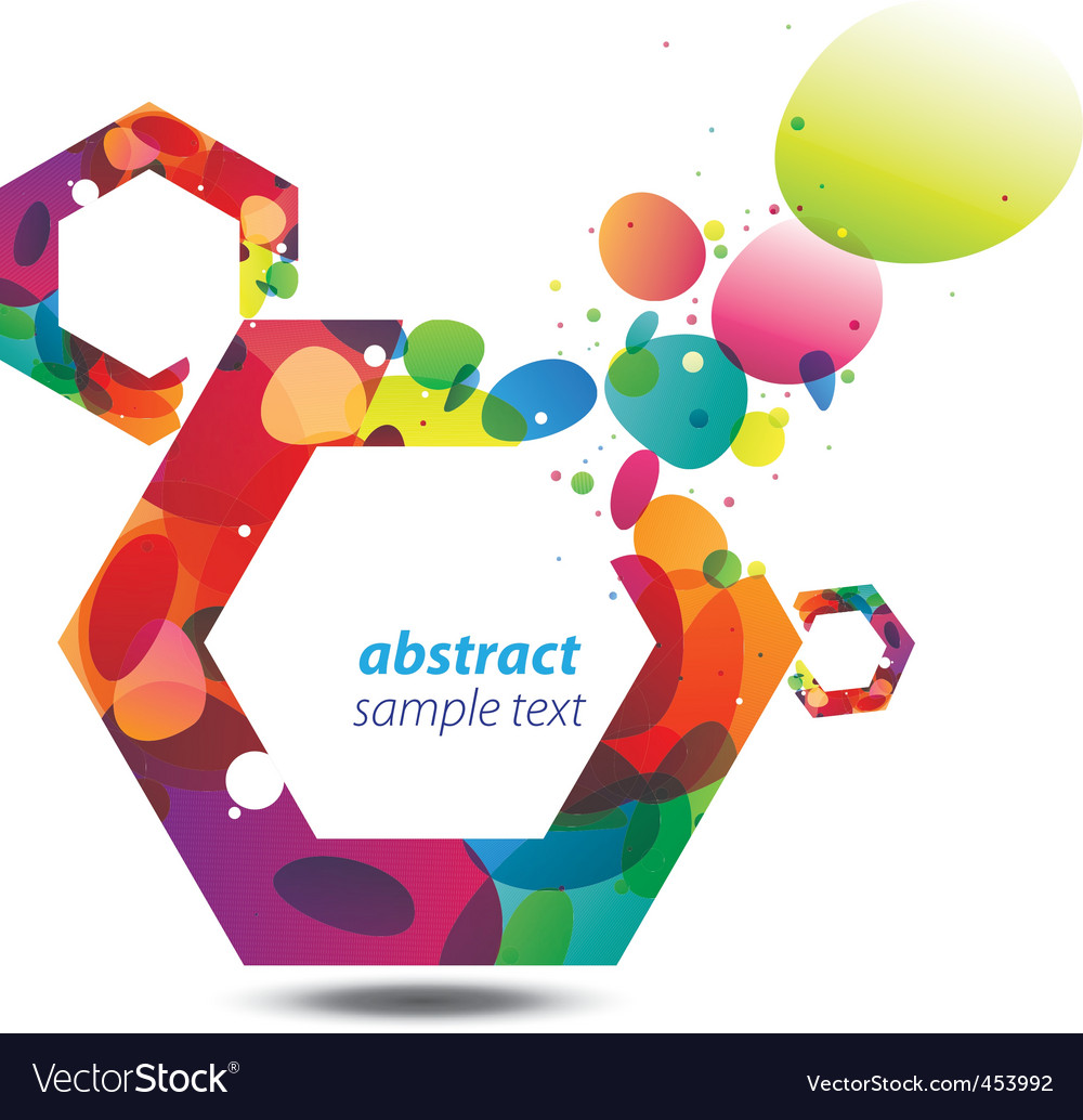 Hexagon background Royalty Free Vector Image - VectorStock