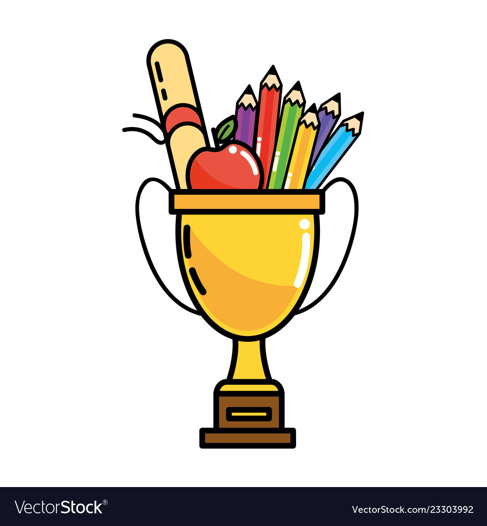 Study element cartoon Royalty Free Vector Image