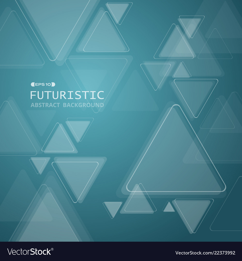 Triangle technology futuristic pattern on Vector Image