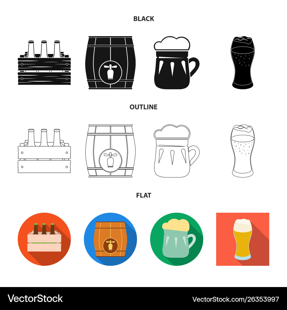 Design minimal and pint symbol set Royalty Free Vector Image