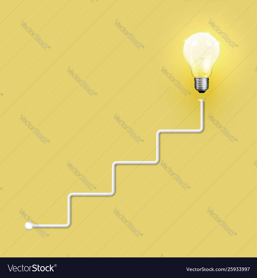 High detailed realistic light bulb Royalty Free Vector Image