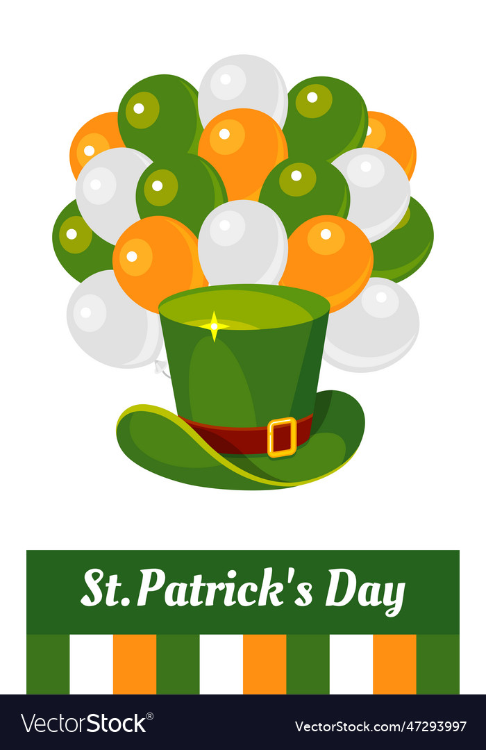 Saint patrick s day poster party flyer irish Vector Image