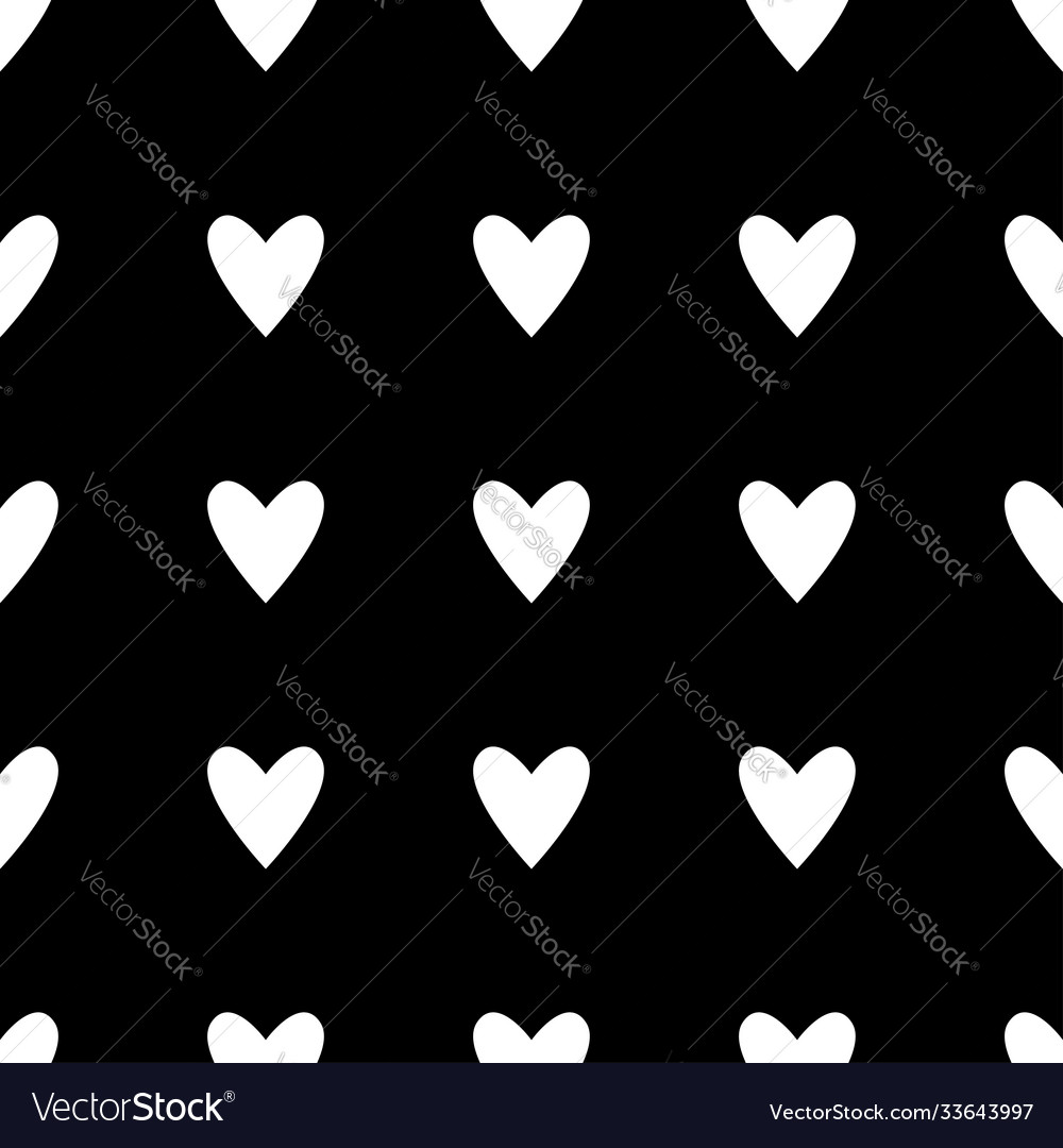 Seamless hearts pattern Royalty Free Vector Image