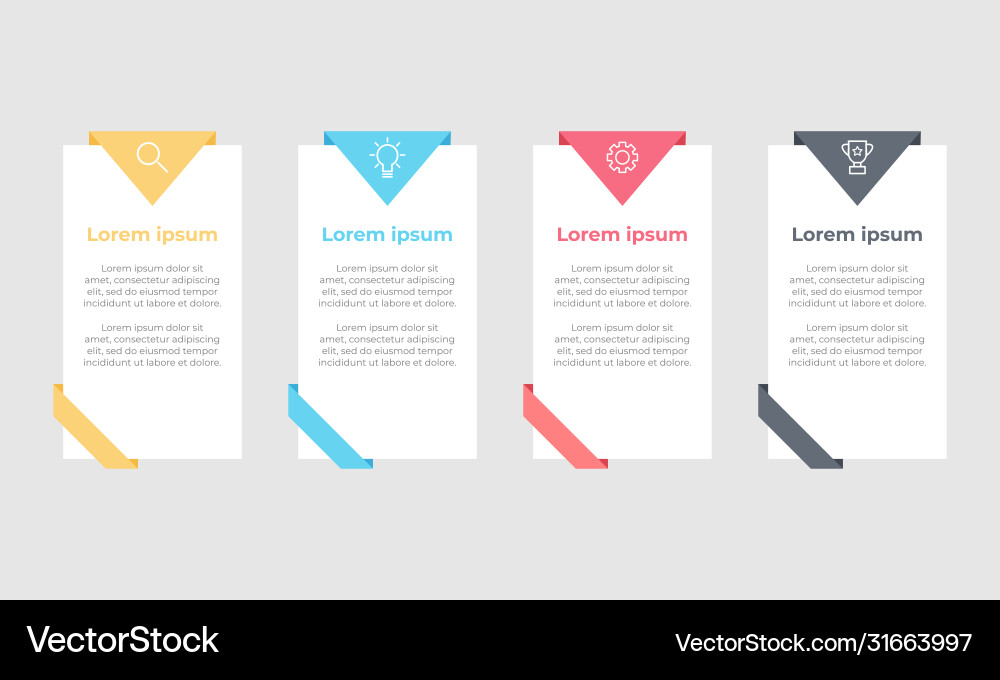 Simple infographic looks distinctive and modern Vector Image