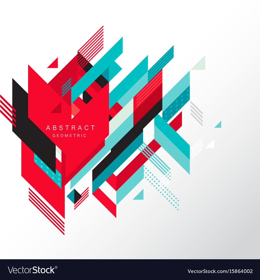 Abstract geometric pattern and background Vector Image