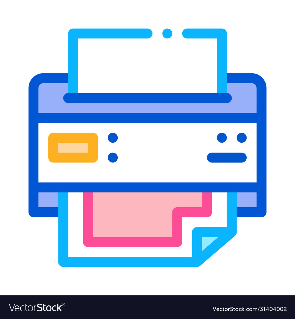 Sheet printed printer icon Royalty Free Vector Image